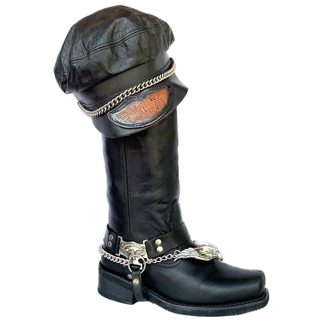HARLEY-DAVIDSON Vintage Eagle Harness Biker Boot Chain Strap Accessory ...
