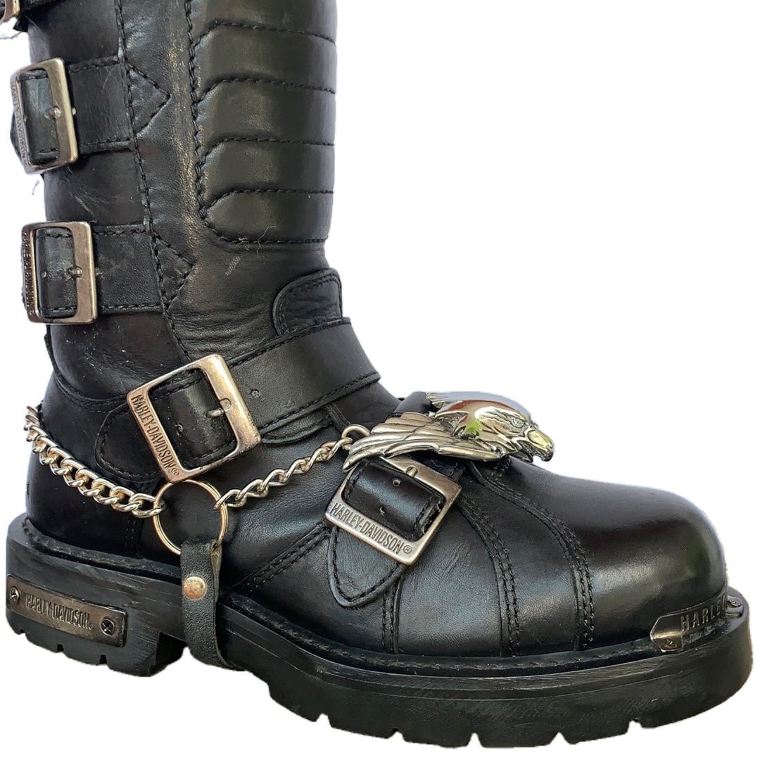 HARLEY-DAVIDSON Vintage Eagle Harness Biker Boot Chain Strap Accessory ...