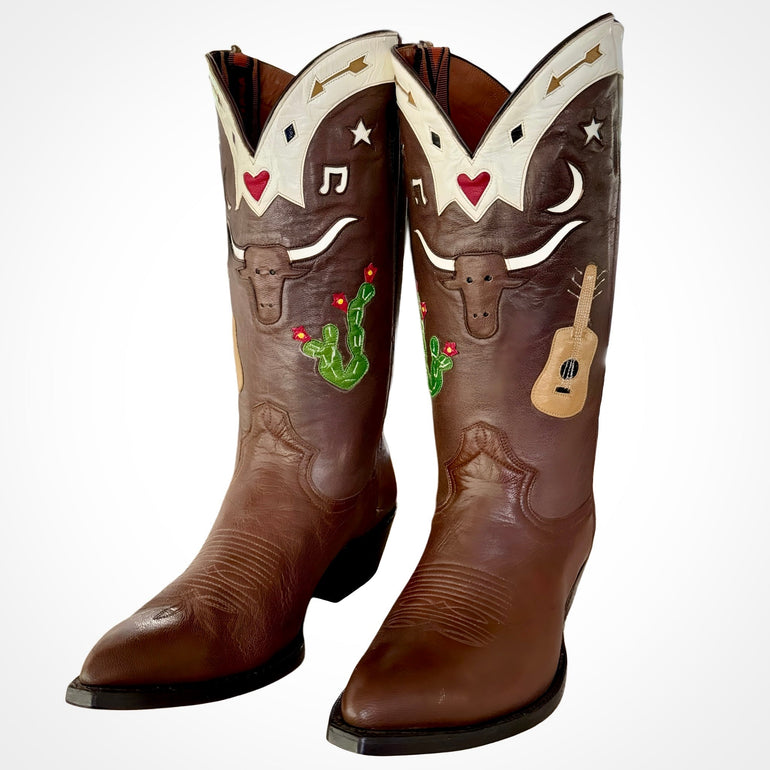 Handmade Western Boots | Custom Vintage Cowboy Boots | Botablu